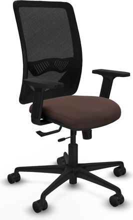 Piqueras y Crespo B&uuml;rodrehstuhl Zulema mit 2D-Armen, h&ouml;henverstellbare Lendenwirbelst&uuml;tze, ausgestattet mit Syncro/Traslack und Schneidschaum, mit Rollen von 65 mm, Nyl