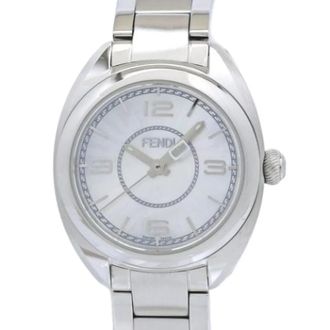 Fendi Montre-bracelet vintage Pre-owned en acier inoxydable - Femme - Pre-owned - Blanc - Taille: ONE Size