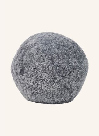 Natures Collection Fellkissen Angelite Kissenball Kurzhaar grau