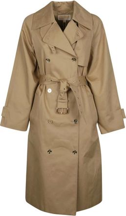 Michael Kors Femme, Manteaux, Beige, Taille: 40 FR Double Trench Oversize Ceintur&eacute;