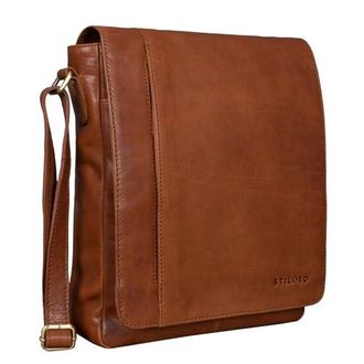 STILORD Paul Sac Bandouli&egrave;re pour Homme Cuir Vintage Sac pour Tablette MacBook 13,3 Pouces A4 Besace Sac Messager Sac &agrave; Main, Couleur:maraska - Marron