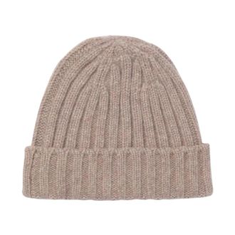 Aspesi Femme, Accessoires, Brun, Taille: ONE Size Bonnet en Cachemire Côtelé