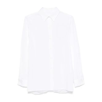 Givenchy Wei&szlig;es Popeline-Hemd mit 4G-Stickerei - - Blouses & Shirts - Damen - Wei&szlig; - S