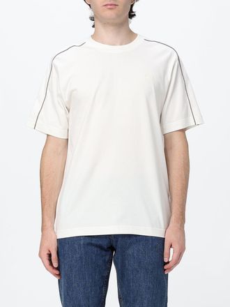 Burberry T-shirt &agrave; manches courtes en pur coton avec col ras du cou