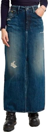 G-Star Femme Jupe Viktoria Long, Bleu (Worn in Mountain Dusk Destroyed D24385-D499-G816), 27