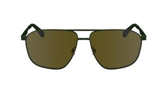 Calvin Klein Jeans Mens Sunglasses CKJ24202S - Khaki with Solid Brown Lens