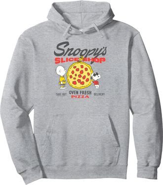 Peanuts Snoopy Charlie Brown Pizza Pullover Hoodie