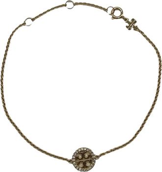 Tory Burch Femme, Accessoires, Jaune, Taille: ONE Size Miller Pave Chain Bracelet