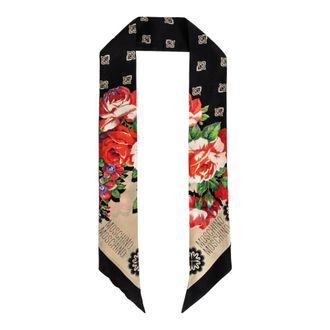 Moschino unisex, Accessoires, Multicolore, Taille: ONE Size Foulard en Soie Florale