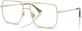 Ray-Ban Ari Optics Hellgold Fassung Klar Glas Polarisiert 54-16
