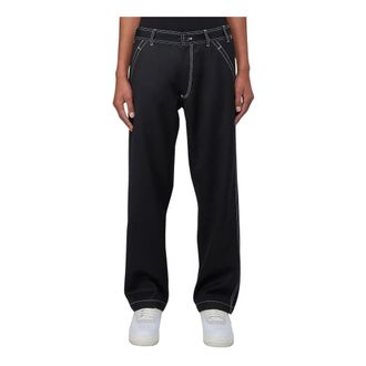 Comme Des Gar&ccedil;ons Kontraststich Wollhose - - Trousers - Herren - Schwarzk - M
