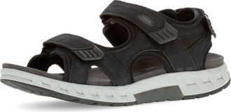 Gabor Herren Trekkingsandalen, M&auml;nner Sandalen,zertifiziertes Leder,Freizeitschuhe,offene Schuhe,Strandschuhe,Black/Black,46 EU / 11 UK