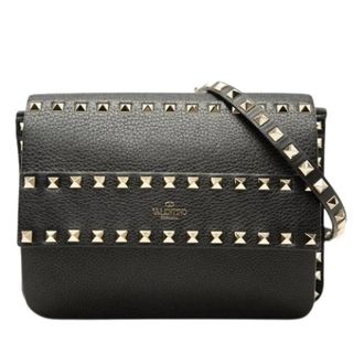 Valentino Pre-owned Leder Umh&auml;ngetasche - - Pre-owned - Damen - Schwarzk - ONE SIZE