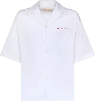Marni Homme, Chemises, Blanc, Taille: 2XL Chemise &agrave; manches courtes