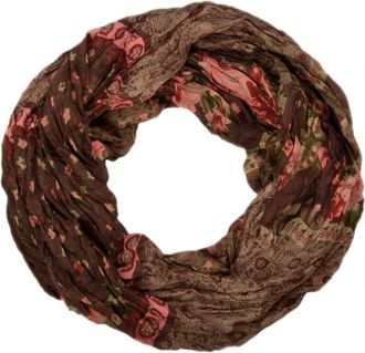 styleBREAKER Schlauchschal Loop mit Blumen Paisley Muster