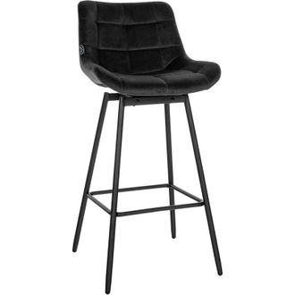 Clp Barhocker Weston Schwenkbar schwarz Samt