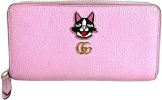 Gucci Portefeuille long (bi-pli) Pre-owned - Femme - Pre-owned - Rose - Taille: ONE Size