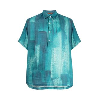 Barena Polo-Shirt mit Druck - - Shirts - Herren - Blau - L