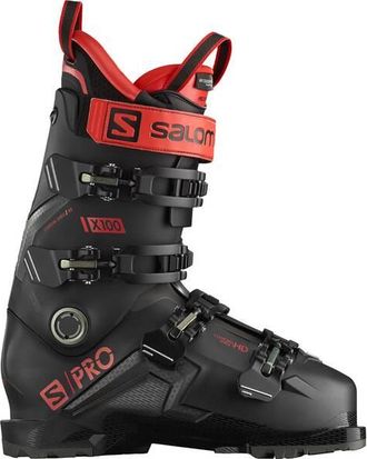 Salomon Herren ALP. BOOTS S/PRO X100 GW BLACK/Rd/Bellug