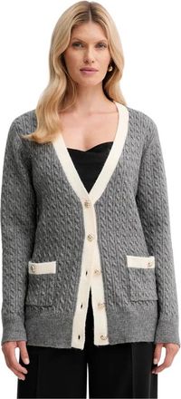 Fracomina Damen, Strickwaren, Grau, SGr&ouml;&szlig;e