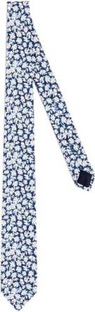 Au Printemps Paris Cravate &agrave; imprim&eacute; floral en soie