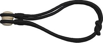 Gardinia Raffhalter Kordel für Vorhänge und Gardinen, Mit Magnet zur einfachen Befestigung, 47 cm, Magnetische Raffspange, Schwarz