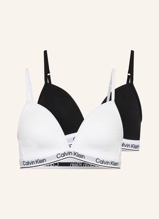 Calvin Klein 2er-Pack Bustiers Icon Cotton Stretch weiss