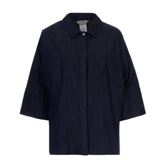 Max Mara Damen, Blusen & Hemden, Blau, 2XSGr&ouml;&szlig;e