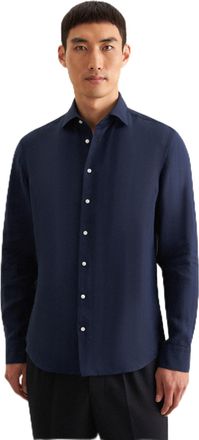 Seidensticker Herren Business Hemd - Shaped Fit - Soft - Kent-Kragen - Langarm - 100% Leinen