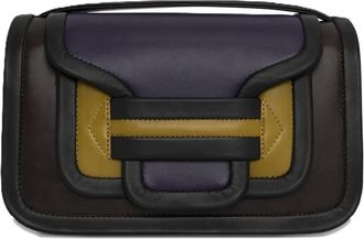 Pierre Hardy Alpha Schultertasche mit Ledereinsatz - Braun