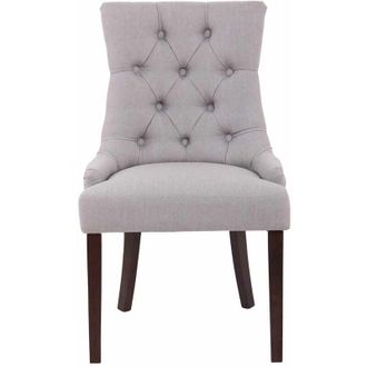 Clp Fauteuil à manger élégant avec dos matelassé haut en arrière différentes couleurs colore : Gris