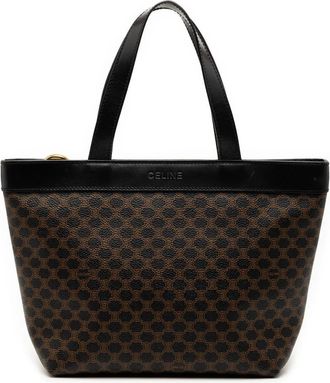 Celine Crossbody Bags - Macadam Coated Canvas Handbag - Gr. unisize - in Schwarz - f&uuml;r Damen