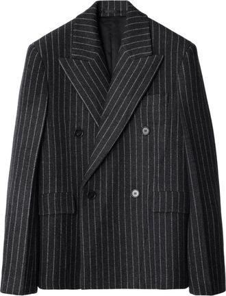 Burberry Doppelreihiges Sakko mit Nadelstreifen - Schwarz