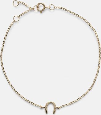 Stone and Strand Armband Lucky Horseshoe aus 10kt Gelbgold