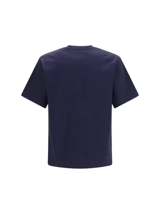 Ferragamo Mens Logo T-Shirt New Navy Cotton T-Shirts And Polos