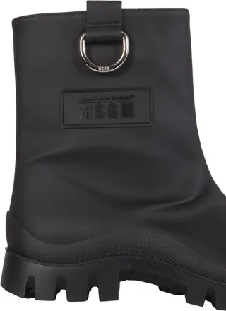 Msgm Vibram Rubber Sole Rain Boot - Black