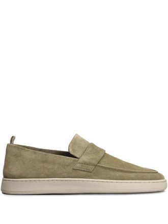 Officine Creative mocassins en daim - Vert