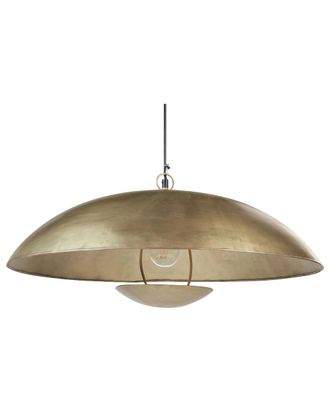 Beliani H&auml;ngeleuchte Metall messing Antik-Optik 1-flammig handgemacht Retro Agrani