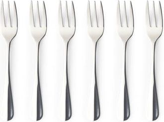 Salter Salter Dessertgabel-Set mit 6 Stück - Newbury, 18/0 Edelstahl Kuchengabeln, 16.5cm Höhe, Gebäckbesteck-Set, Flachware mit Spiegelpolitur-Finish, Resta