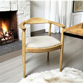 Pier Import Pier Import - Chaise design en bouclette sable palerme