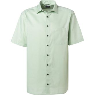 Olymp Herren Kurzarmhemd gr&uuml;n Comfort Fit