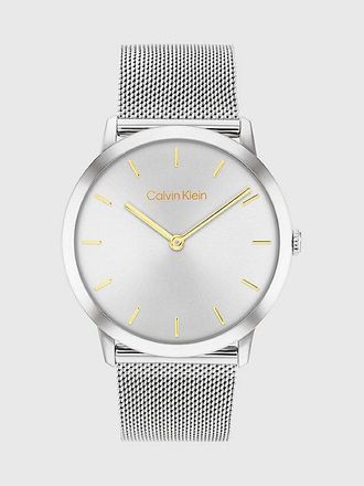 Calvin Klein Armbanduhr Mit Mesh-riemen Und Minimalistischem Zifferblatt - Silver - Gender-inclusive Erwachsene - Einheitsgr&ouml;&szlig;e