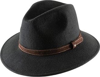 Classic Italy Chapeau Fedora Feutre Homme ou Femme Classic Trav. Belt 2 - Taille 57 cm