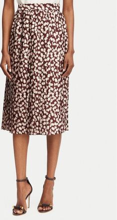 Rinascimento Rinascimento Faltenrock CFC0129085003 Braun Regular Fit