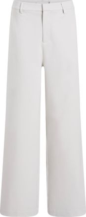 Calvin Klein Damen Stoffhose Milano Wide Leg, Wei&szlig; (Chalk), XS