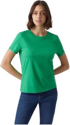 Vero Moda Vero Moda Femme Chemise Vmpaula S/S T-shirt Noos, Vert Vif, XS