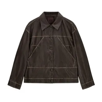Guess Femme, Vestes, Brun, Taille: 36 FR Denise Tokyo PU Jacket