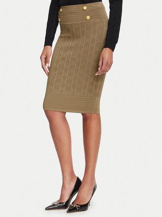 Guess Bleistiftrock G6YD07 Z1013 Hellbraun Slim Fit