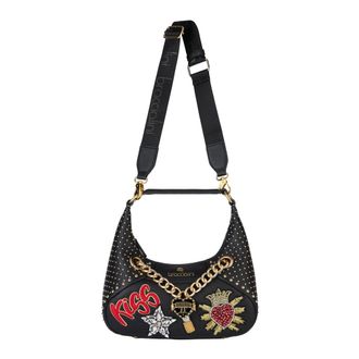 Braccialini Sac &agrave; bandouli&egrave;re brod&eacute; avec paillettes - Femme - Sacs - Noir - Taille: ONE Size