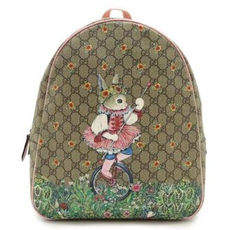 Gucci Pre-owned GG Supreme Rucksack PVC/Leder - - Pre-owned - Damen - Beige - ONE SIZE